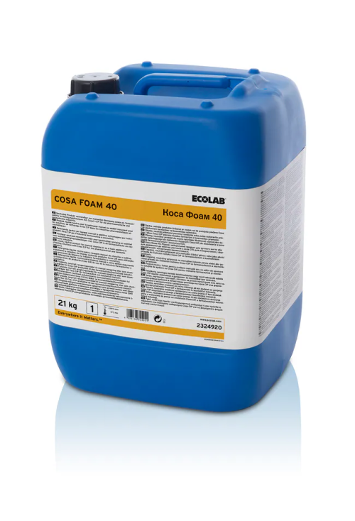 ECOLAB COSA™ Foam 40 중성 세정제 – 수동 및 폼 세정용 (21kg) - SCVTEC - ECOLAB 대리점
